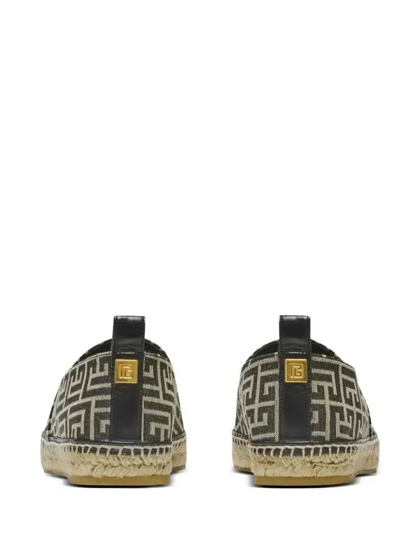 Balmain Monogram Jacquard Espadrilles - Multicolor