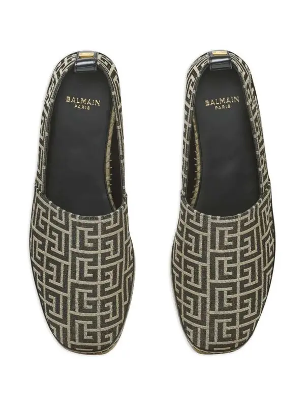 Balmain Monogram Jacquard Espadrilles - Multicolor