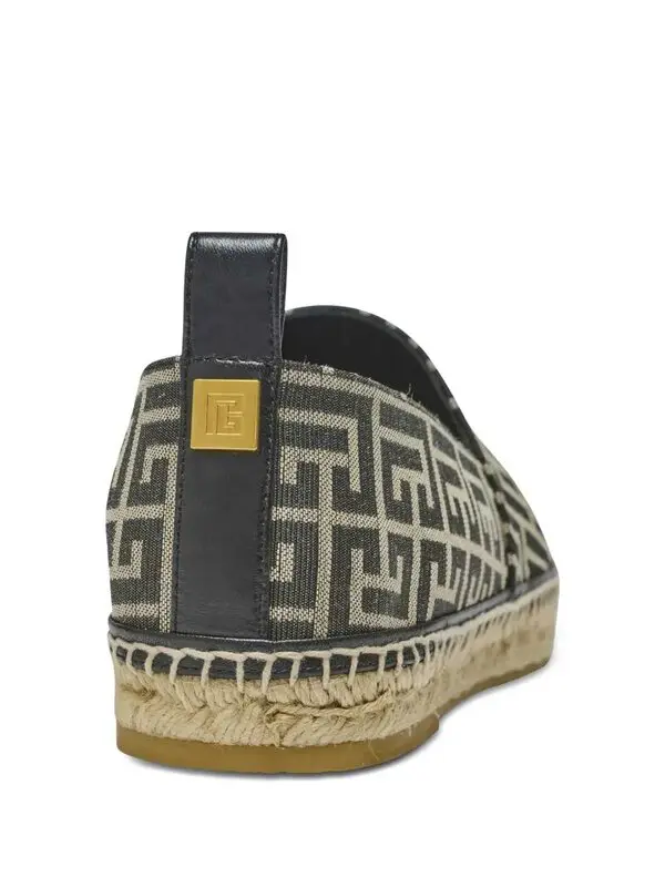 Balmain Monogram Jacquard Espadrilles - Multicolor