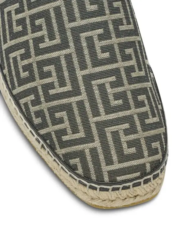 Balmain Monogram Jacquard Espadrilles - Multicolor