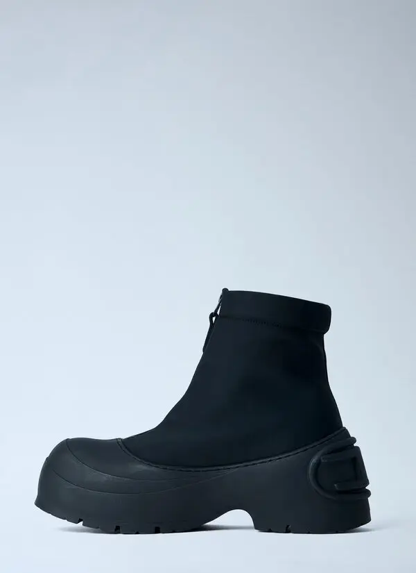 DIESEL® D-donald High-top Boots With Chunky Sole - Black