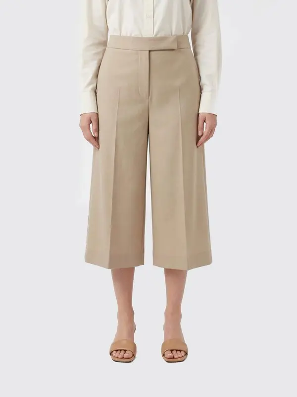 Max Mara Cropped Tailored Shorts - Brown