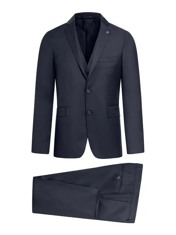 Tagliatore Tailored Wool Suit With Vest