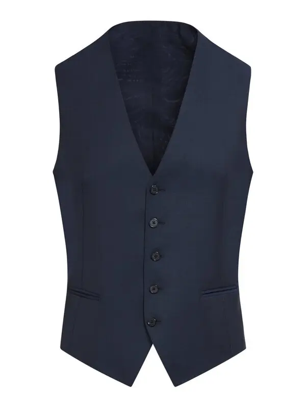 Tagliatore Tailored Wool Suit With Vest