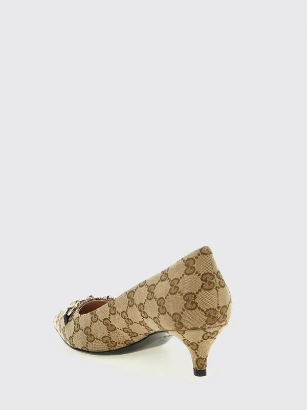 Gucci Monogram Pump - Cream