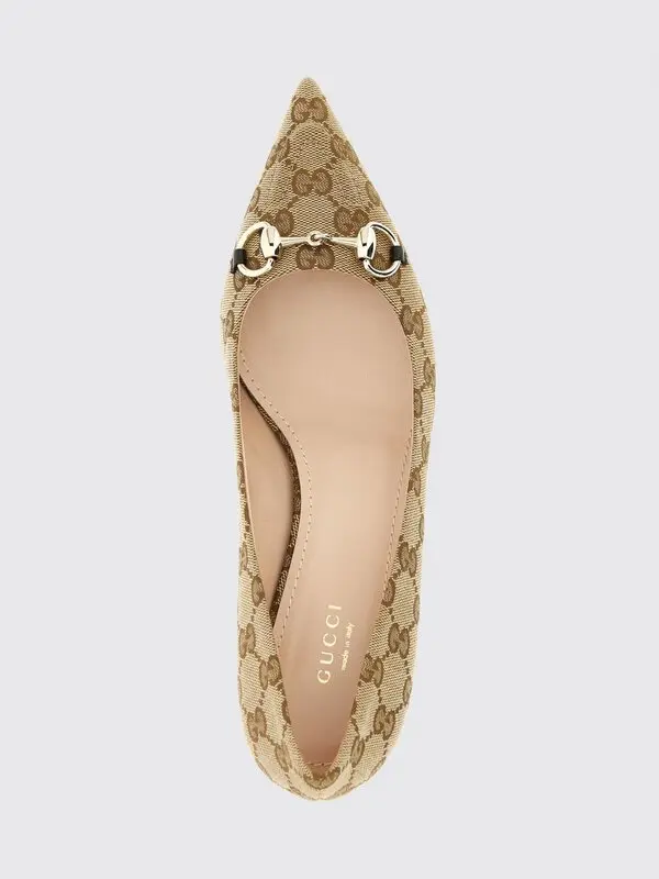 Gucci Monogram Pump - Cream