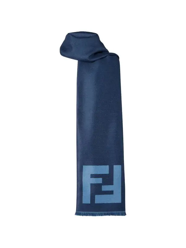 Fendi Wool Ff Logo Scarf