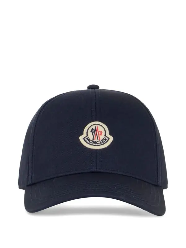 Moncler Cotton Gabardine Baseball Cap - Blue