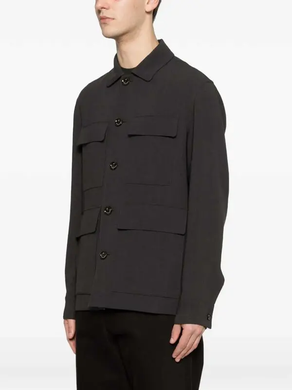MONTECORE Button-up Shirt Jacket - Gray