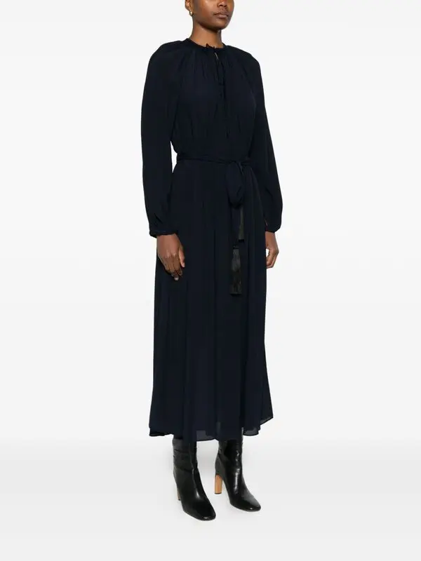 FORTE_FORTE Crepe De Chine Long Dress - Multicolor
