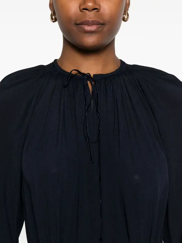 FORTE_FORTE Crepe De Chine Long Dress - Multicolor