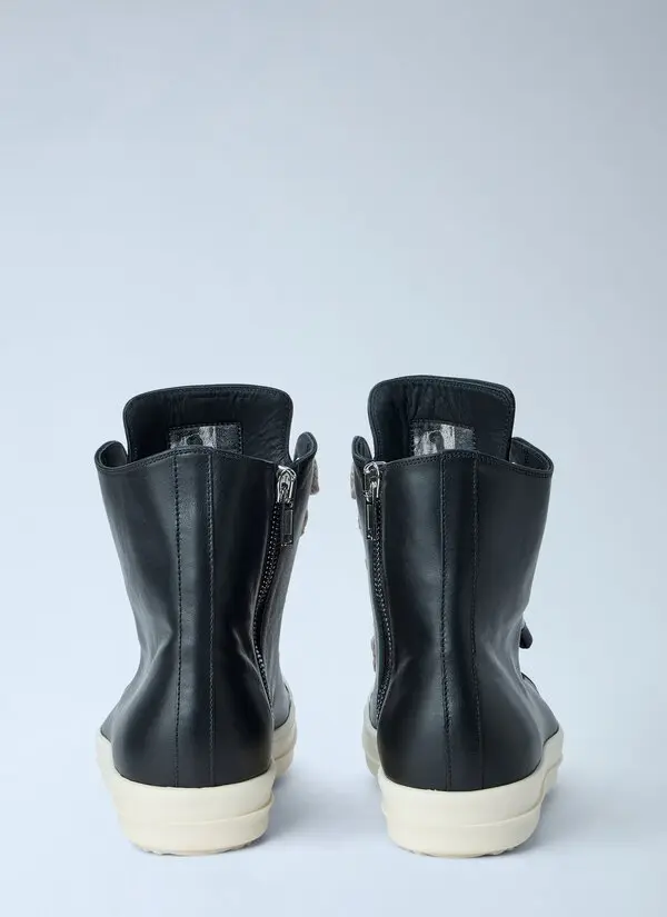 Rick Owens Jumbolace Low-top Leather Sneakers