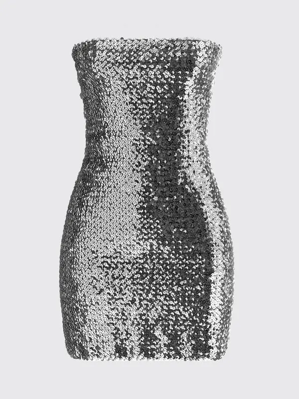 Gucci Sequin Strapless Dress