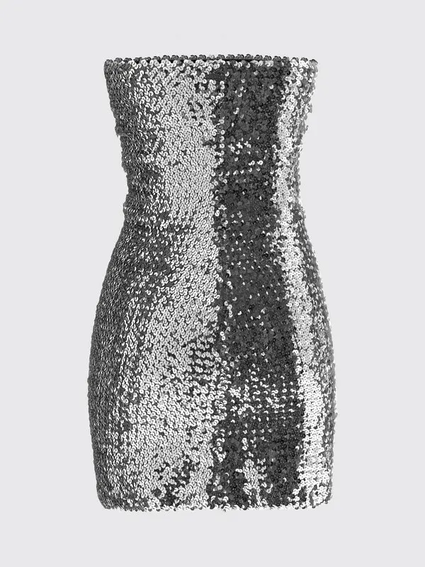 Gucci Sequin Strapless Dress