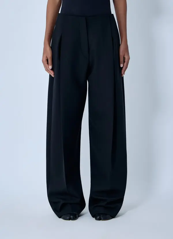 Sportmax Wool-blend Wide-leg Tailored Pants