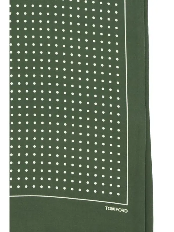 TOM FORD Polka Dot Scarf - Green