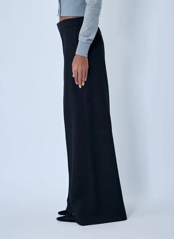 Marni High-waisted Wide-leg Wool Tailored Pants