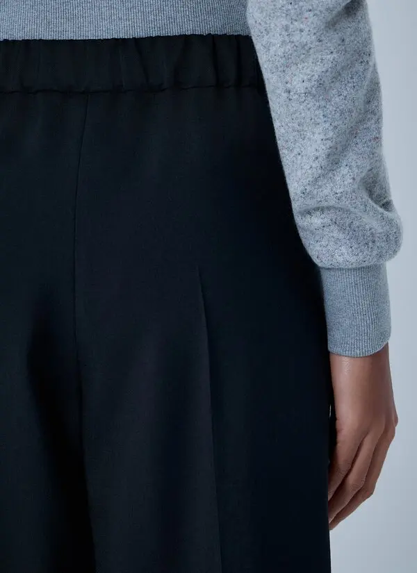 Marni High-waisted Wide-leg Wool Tailored Pants