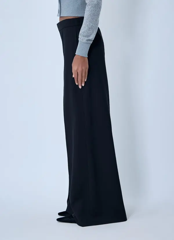 Marni High-waisted Wide-leg Wool Tailored Pants