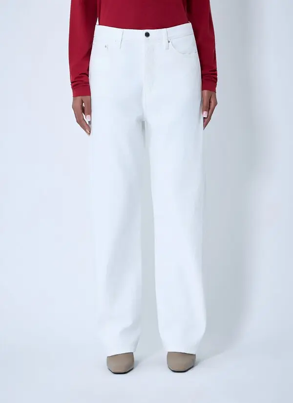 TOTEME Twisted Seam Wide-leg Jeans - Multicolor