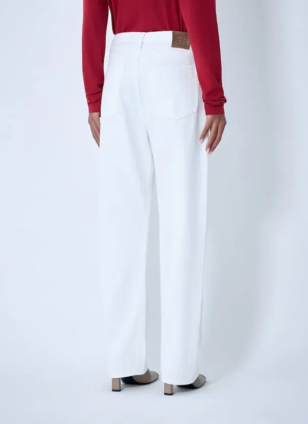 TOTEME Twisted Seam Wide-leg Jeans - Multicolor