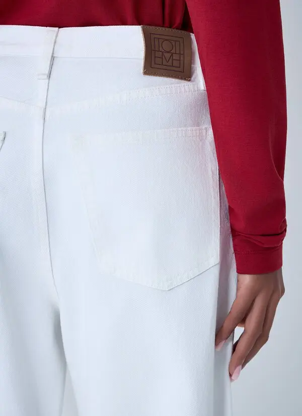 TOTEME Twisted Seam Wide-leg Jeans - Multicolor
