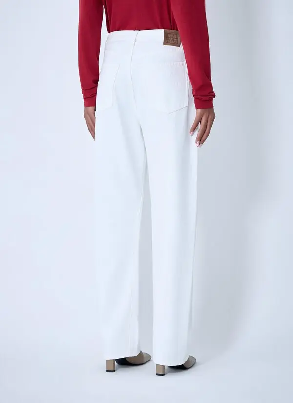 TOTEME Twisted Seam Wide-leg Jeans - Multicolor