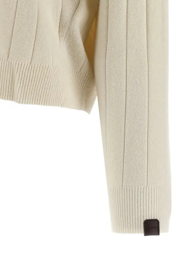 Max Mara Rubiera Zip-up Hooded Cardigan In Pure Cashmere