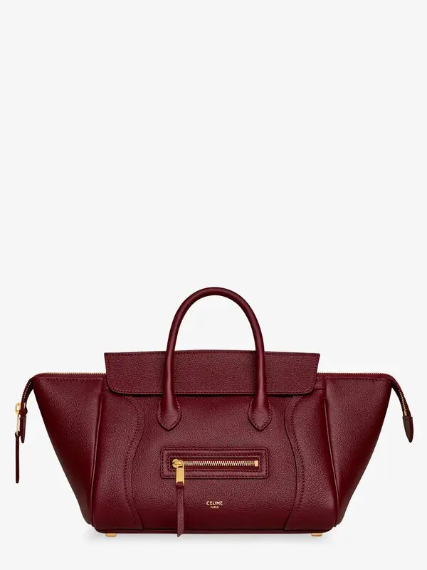Celine Leather Luggage Shoulder Bag - Multicolor