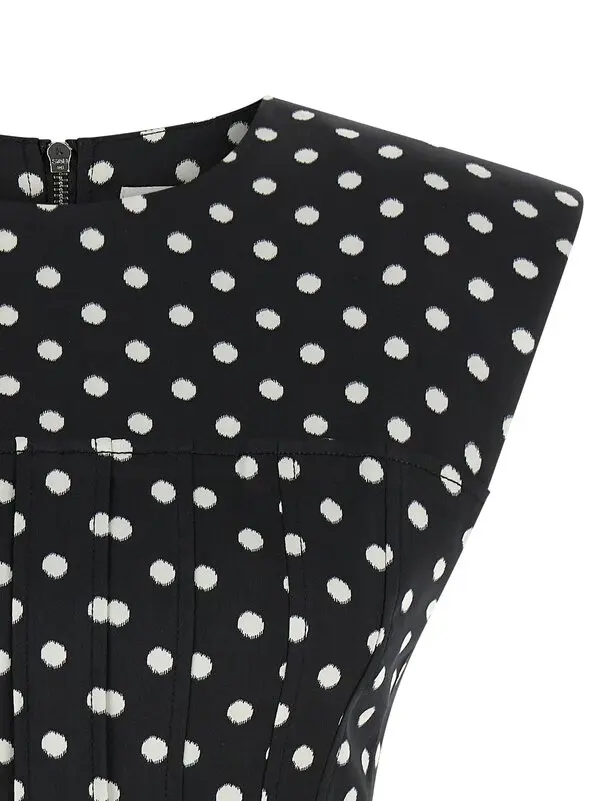GANNI Polka Dot Sleeveless Top
