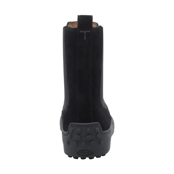 TOD'S Suede Lace-up Ankle Boots With Rubber Sole