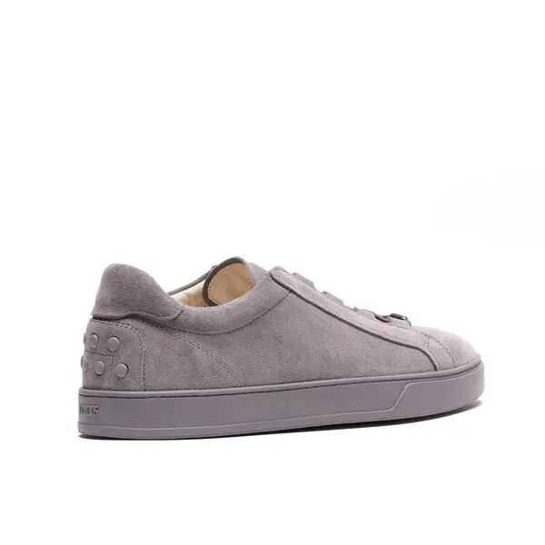 TOD'S Suede Lace-up Sneakers - Gray