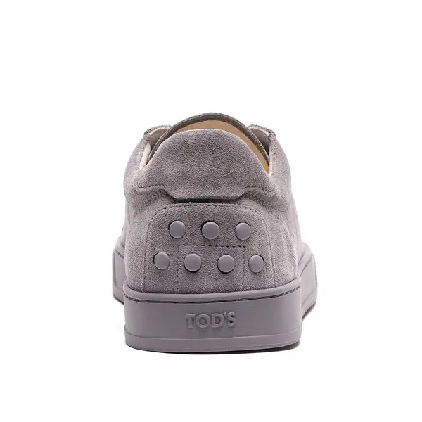 TOD'S Suede Lace-up Sneakers - Gray