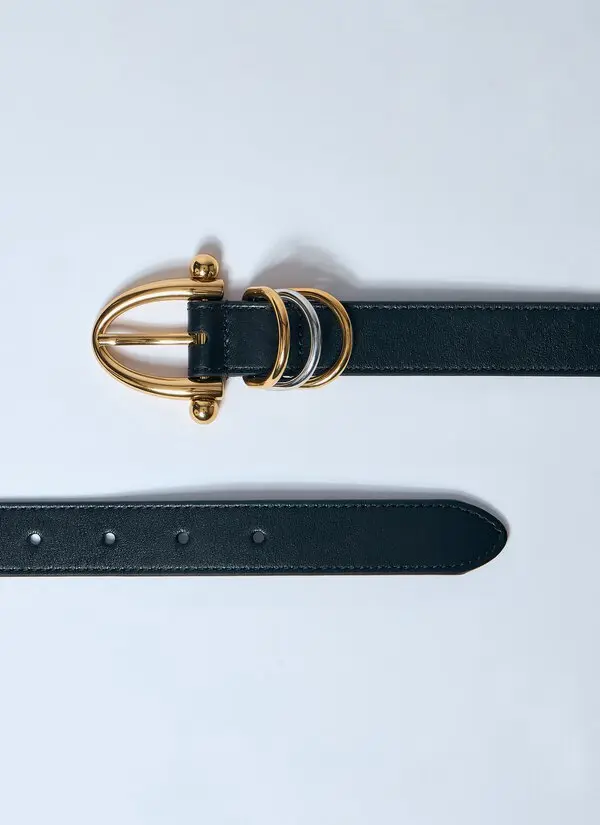 Chloé Leather Bracelet Belt With Gold-tone Hardware - Black