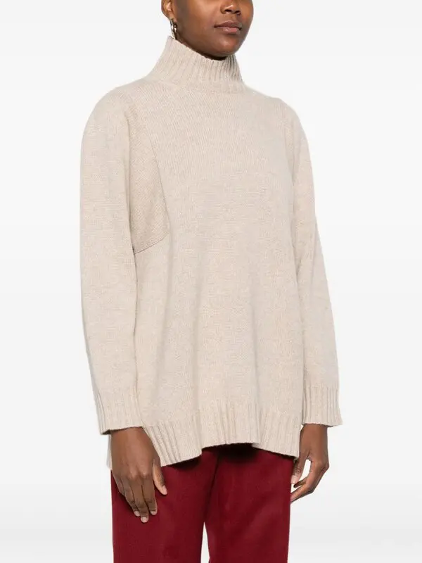 Max Mara Cashmere Turtleneck Sweater - Multicolor