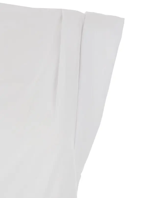 Isabel Marant Étoile Maisan" Asymmetrical Cotton T-shirt With Embroidered Logo - White