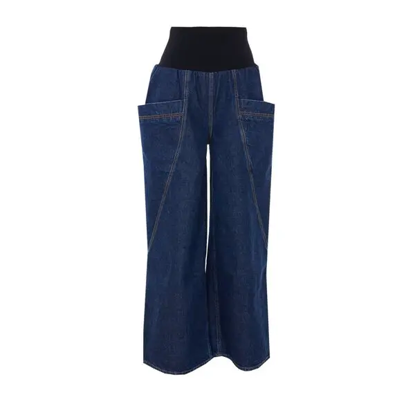 Alaïa Denim Sweatpants - Blue