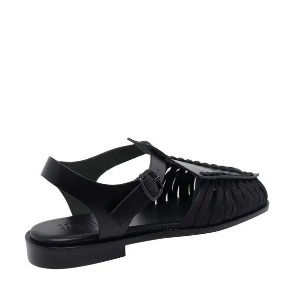 Hereu Alaro Leather Sandals - Black