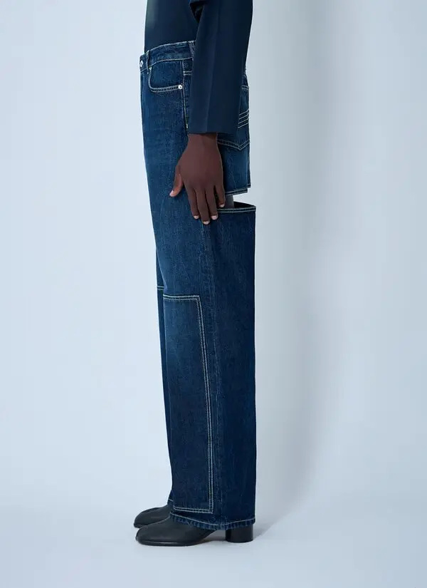 JEAN PAUL GAULTIER Cut-out Denim Jeans