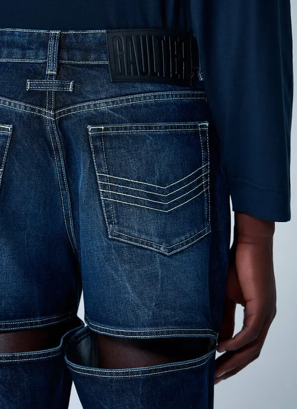 JEAN PAUL GAULTIER Cut-out Denim Jeans