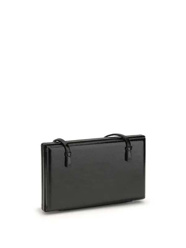 TOTEME Naplack Cocktail Shoulder Bag - Black