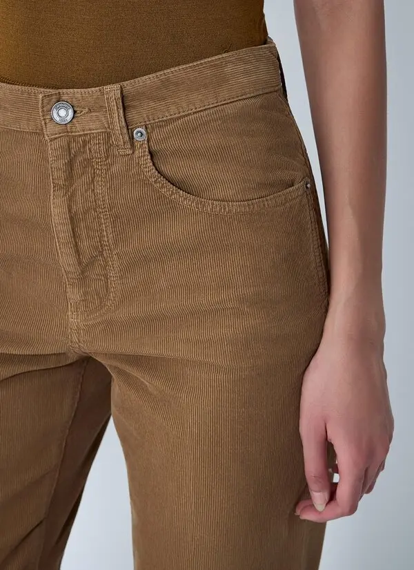 Saint Laurent Clyde Corduroy Pants - Cream