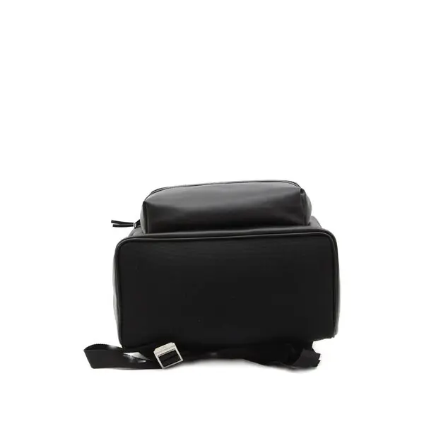 Saint Laurent Leather Backpack With Embossed Logo