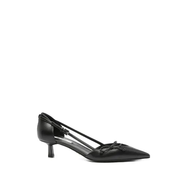 Prada Patent-finish Leather Bow Detail Pumps