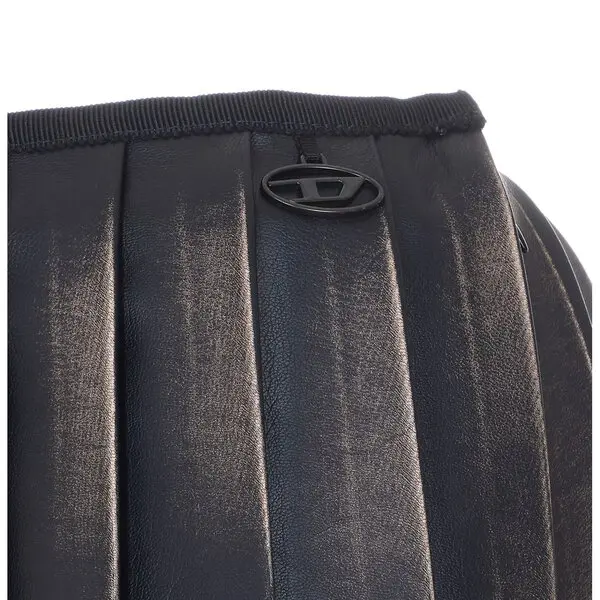 DIESEL® O-saka Mini Shorts With Frills And Inner Shorts - Black