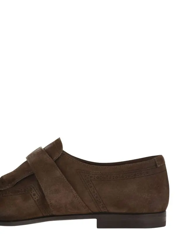 Church's Shanghai Suede Monk Strap With Fringe Detail