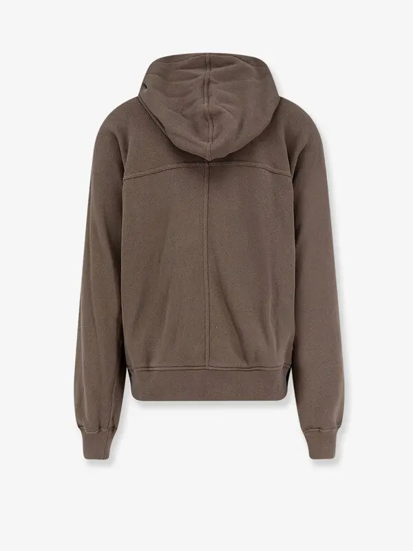Rick Owens Organic Cotton Zip-up Hoodie - Gray