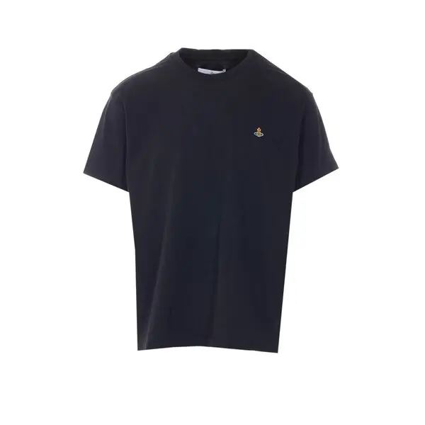 VIVIENNE WESTWOOD Classic Orb Embroidered T-shirt - Black