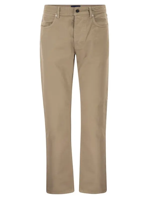Stone Island Cotton Twill 5-pocket Trousers - Multicolor