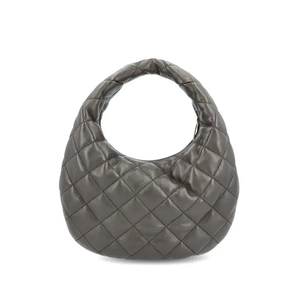 Saint Laurent Grey Quilted Lambskin Cassandre Tote Bag